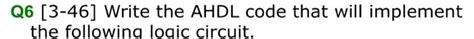 Q6 3 46 Write The Ahdl Code That Will Implement The