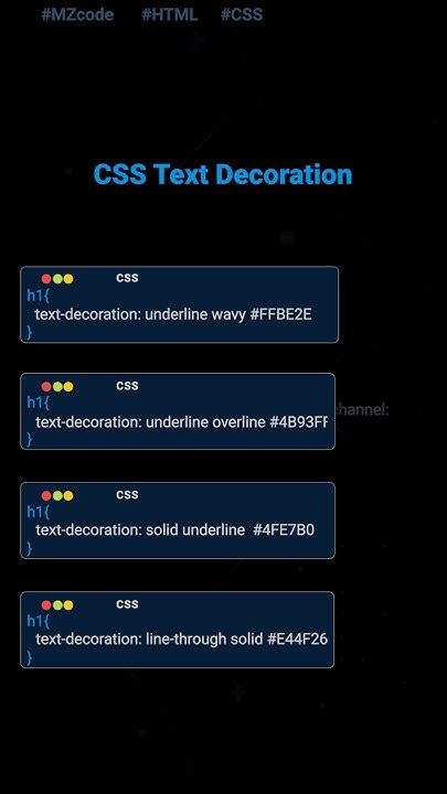 css tips and tricks text decoration css coding shorts css3