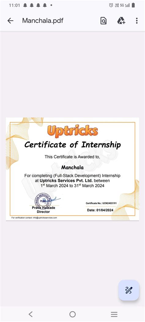 Upstricks Upstricksinternship Internship