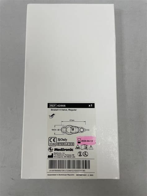 new medtronic 42866 strata ii valve regular disposables general for