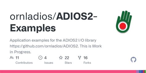 Github Ornladiosadios2 Examples Application Examples For The Adios2