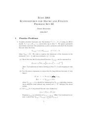 Econ3003 Problem Set 3 Econ 3003 Econometrics For Macro And Finance Problem Set III Dennis