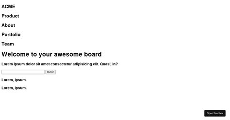 Mockup Codesandbox