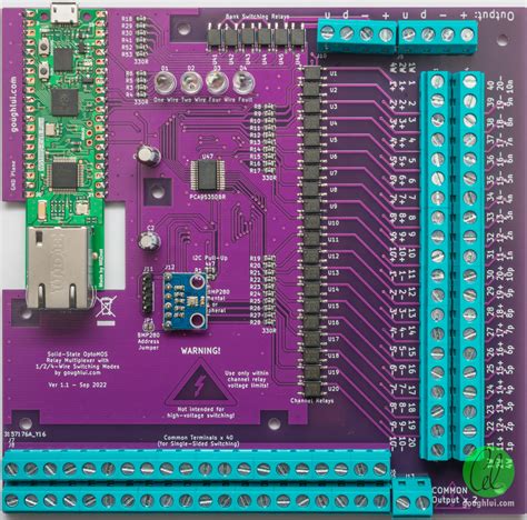 Project Usb Lan 40 Input 1w 2w 4w Solid State Relay Multiplexer W Rp2040 Goughs Tech Zone