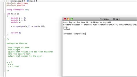 Write A Program To Solve Pythagorean Theorem C Programming Tutorial YouTube