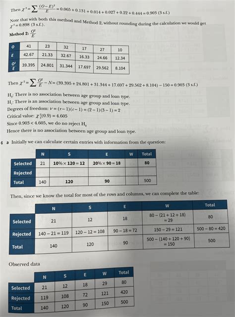9231 Statistics Chi Squared Tests Exercise 4 Maths With David