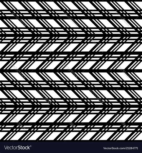Design Seamless Monochrome Zigzag Pattern Vector Image