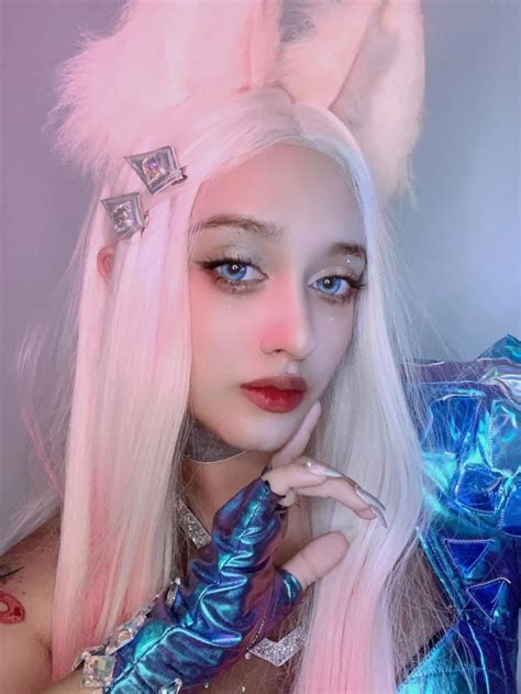 League Of Legends Belos Cosplays Da Ahri K Da E Spirit Blossom Da Bibi Select Game