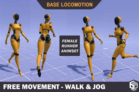 Female Runner Animset Free Walkandjog 3d アニメーション Unity Asset Store
