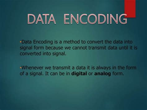 Encoding Techniques PPT