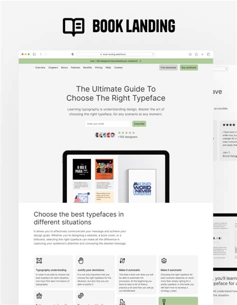 Book Landing Builder One Page Html5 Responsive Website Template
