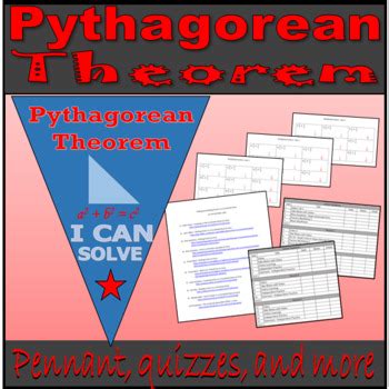 Pythagorean Theorem Quizzes Pennant And More By Rethink Math Teacher