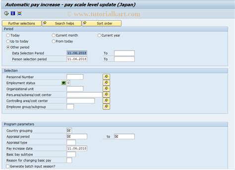 pc00 m22 utrfj0 sap tcode automatic pay increase p s level