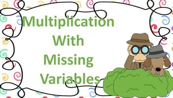 Missing Variable Multiplication TPT