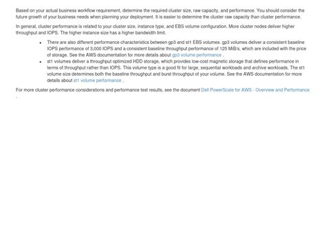 Analyze Your Business Requirements Dell Powerscale For Aws Manual Deployment Guide Dell