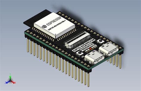 Wifi模块freenove Esp32 S3 Wroom Cam 1 Step 模型图纸下载 懒石网