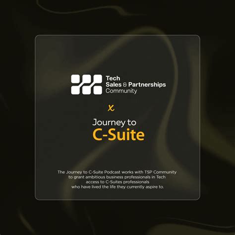 Join Journey To C Suite Podcast With Tspc Journey To C Suite Podcast