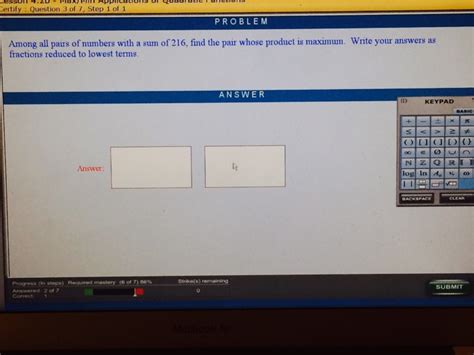Solved PROBLEM Among All Pairs Of Numbers With A Sum Of Chegg