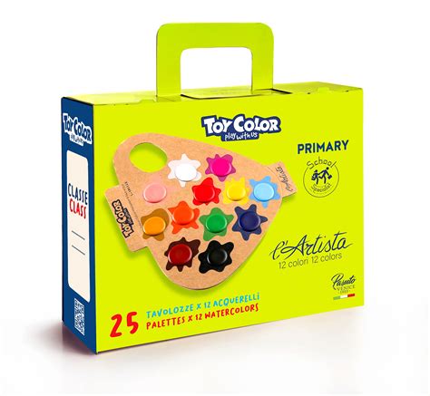 Toy Color Set 25 Eco Palettes Of 12 Watercolors Playone