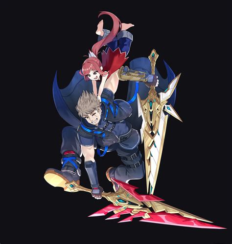 Rex Pauline And Glimmer Xenoblade Chronicles And 4 More Drawn By