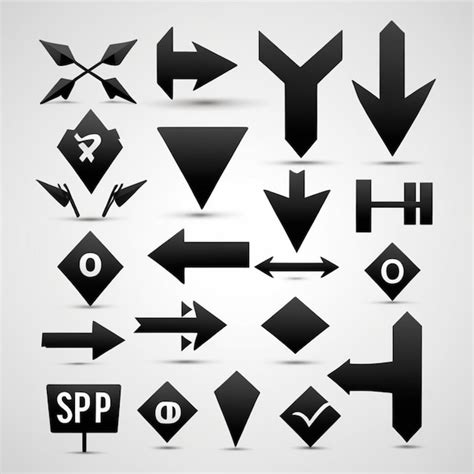 Directional Vector Arrow Sign Or Icons Set Design Premium Ai