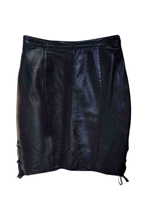 Leather Skirt High Waisted Skirt In Soft Leather Tu Gem