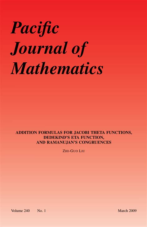 Pdf Addition Formulas For Jacobi Theta Functions Dedekinds Eta Function And Ramanujans