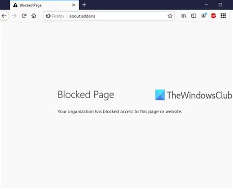 enable disable access to firefox add ons manager using gpedit