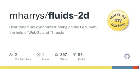 Github Mharrysfluids 2d Real Time Fluid Dynamics Running On The Gpu With The Help Of Webgl