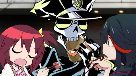 Luluco Ryuko And Inferno Cop Enjoying A Meal Together Studio Trigger Know Your Meme