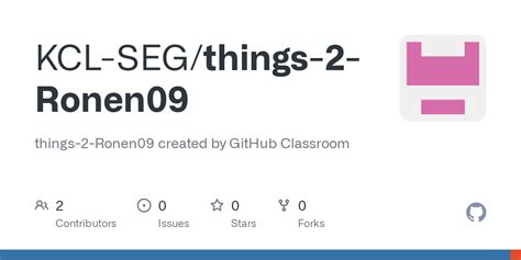 GitHub KCL SEG Things Ronen Things Ronen Created By GitHub Classroom