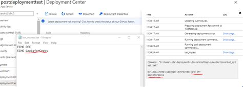 Run Post Deployment Action On Azure App Service Stack Overflow