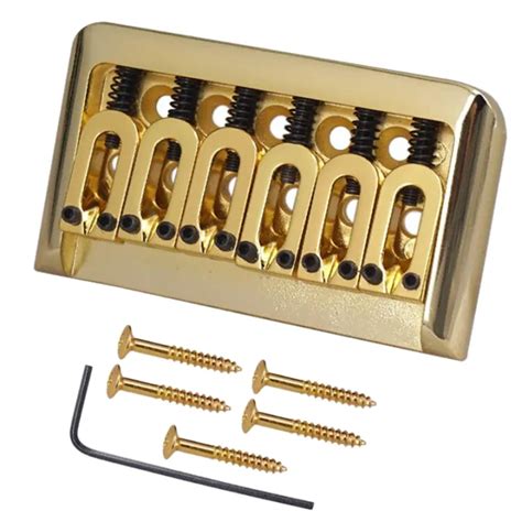 6 string fixed electric guitar bridge zinc alloy string fixed bridge