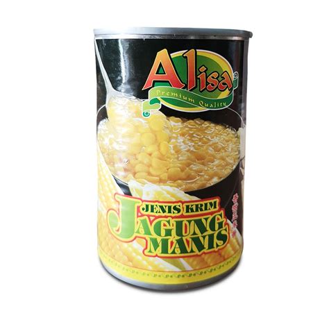 Jagung Tin Manis Jenis Krim Cap Alisa 425g Shopee Malaysia