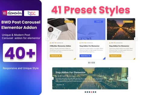 Creative Post Carousel Addon For Elementor Wp Plugins Ft