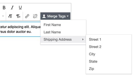 Merge Tags Unlayer Docs