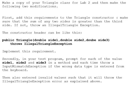 Solved Beginner Java Programming Triangle Java From Lab Chegg Com