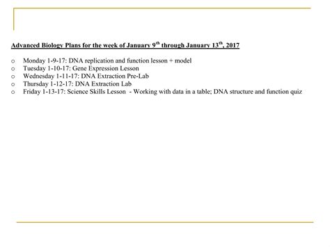 Dna Structure Function Replication Lesson Ppt