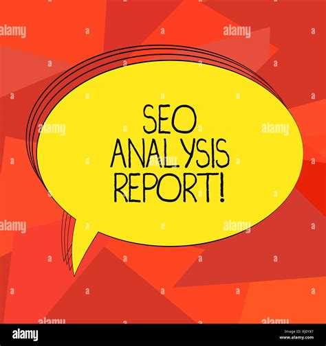 Word Writing Text Seo Analysis Report Business Concept For Making