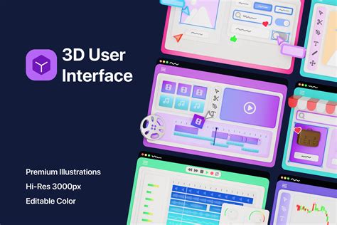 Free User Interface 3d Illustration Pack 7 Free Download Design And Development 3d Illustrations