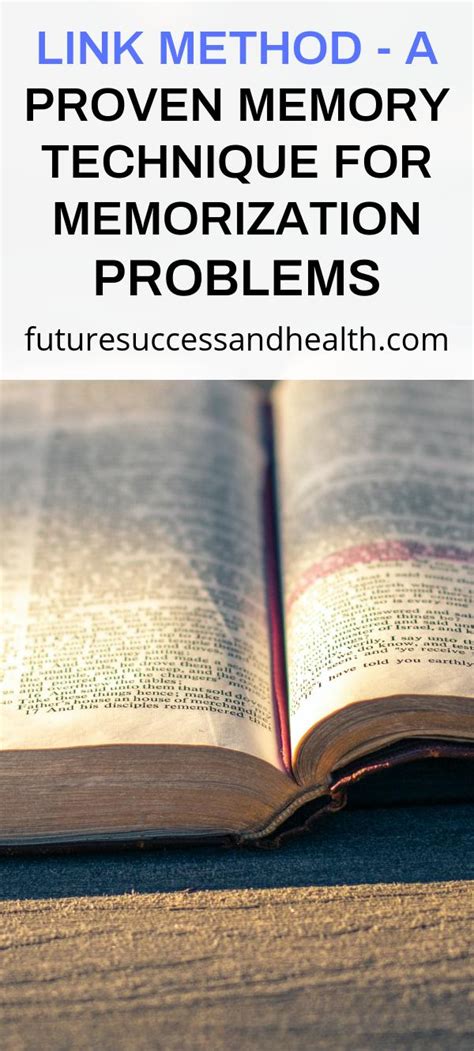Link Method A Proven Memory Technique For Memorization Problems Future Success Health