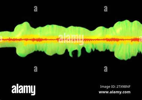 Motion Graphics And Animated Background Of Pulsating Line Acting
