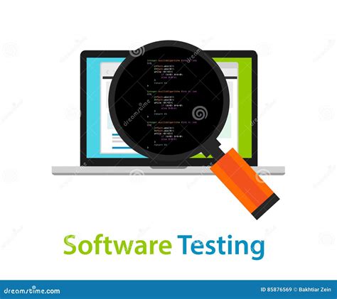software testing looking closer close up to the source code script to