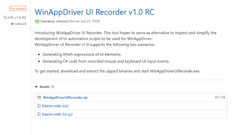 A Programmers Day How To Download And Run Winappdriver Ui Recorder