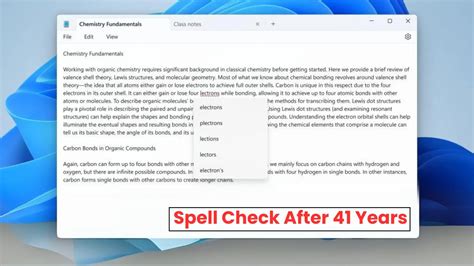 Windows Notepad Text Editor Gets Spell Check After Years
