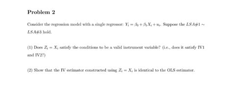 solved consider the regression model with a single