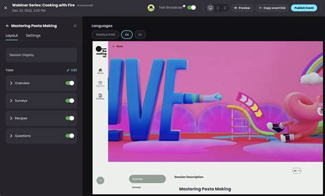 how to test stream to your session page brandlive help center