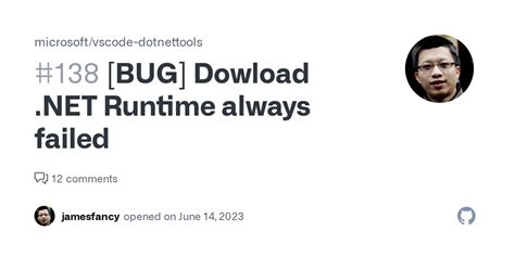 BUG Dowload NET Runtime Always Failed Issue 138 Microsoft