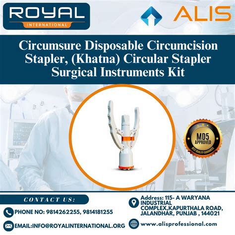 Circumsure Disposable Circumcision Stapler, (Khatna) Circular Stapler ...