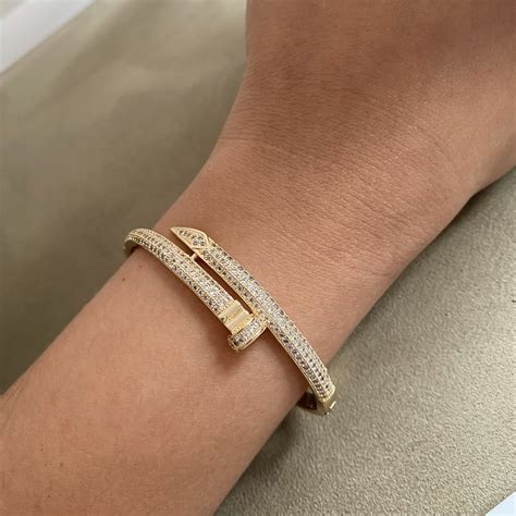 Gold Nail Bracelet Womens At Alonzo Christensen Blog